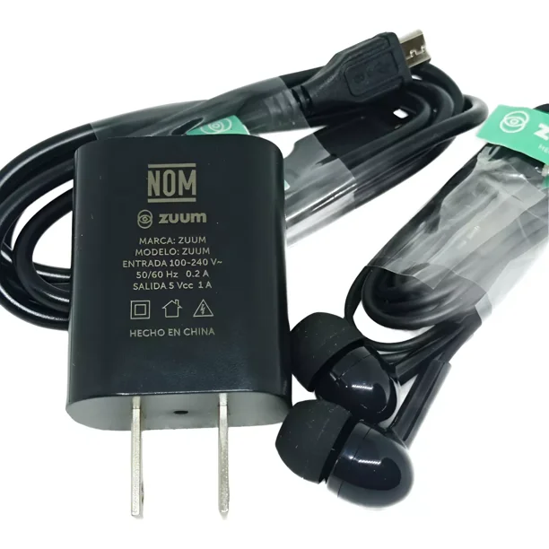 Zuum Kit Cargador De Pared 5v-1a Micro Usb Zen 1 Original | Walmart en ...