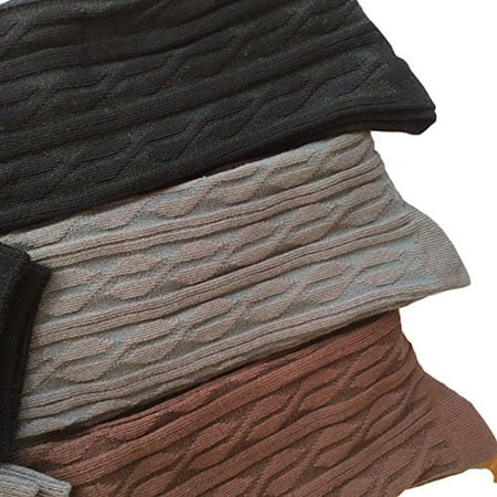 Lian LifeStyle - Lian LifeStyle Women's 4 Pairs Knee High Cotton Socks ...