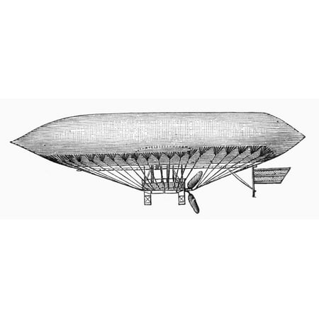 Le Dirigeable de Haenlein. /nailship Inventé par Paul Haenlein en 1872 ...
