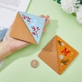 2Pcs 2 Colors Flower Pattern Felt Embroidery Bookmarks Corner Page ...