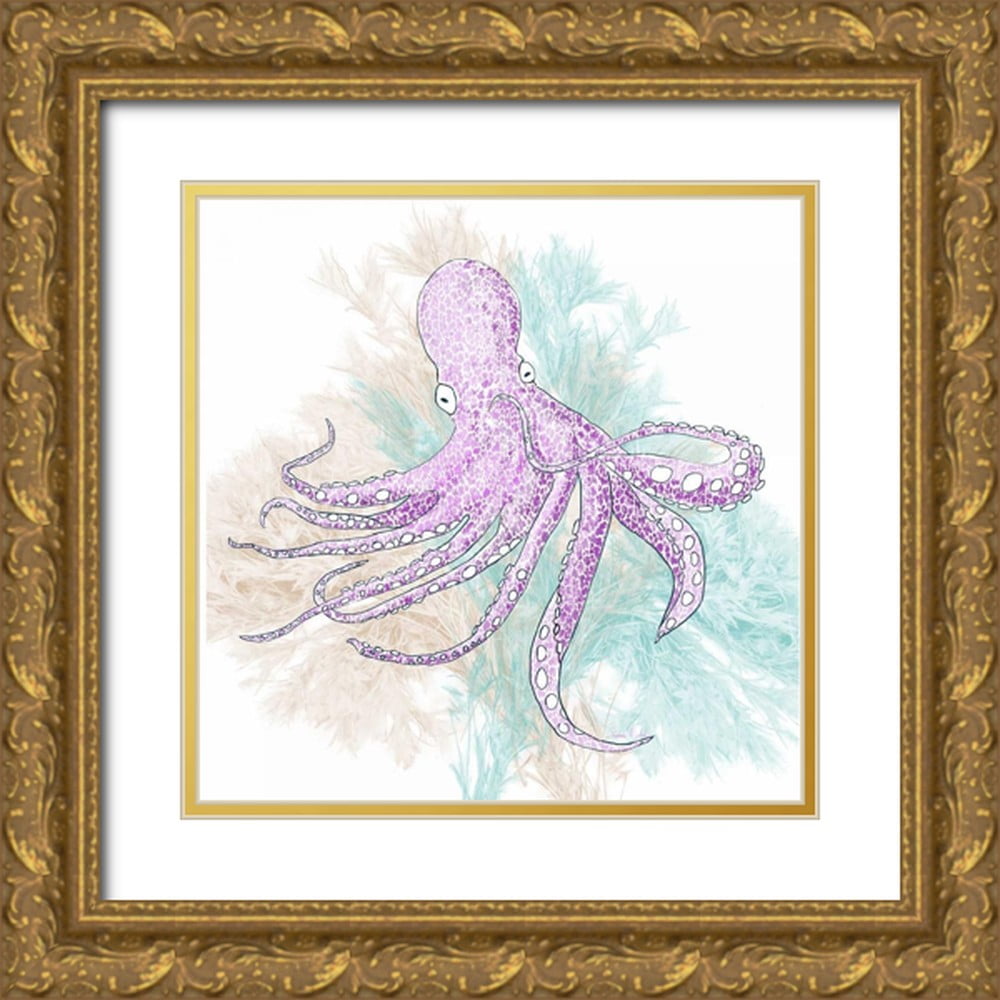 Murdock, Ramona 26x26 Gold Ornate Wood Framed with Double Matting ...