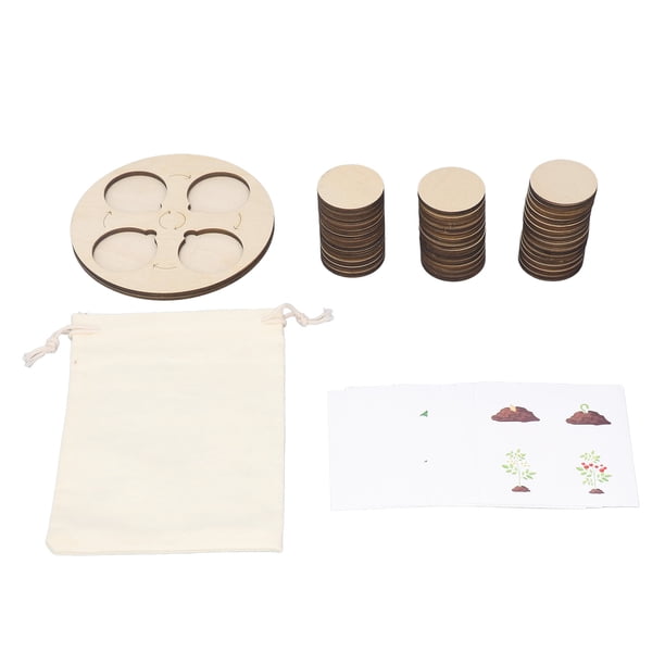 Wooden Life Cycle Toy DIY Early Educational Life Growth Cycle Board for ...