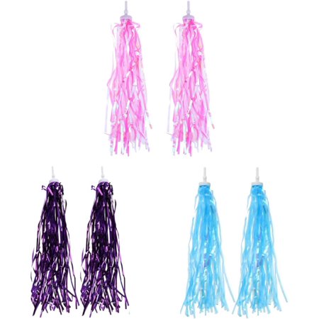9 Pairs Kids Bike Streamer Scooter Bicycle Tassel Grips Ribbons Baby ...