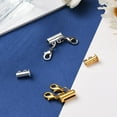 2 Set 2 Style Alloy Magnetic Slide Lock Clasps Necklace Layering Clasps ...