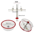 Adjustable Hole Saw Cutter Kit 1-5/8" to 8"（40-200mm） with ABS Dust ...