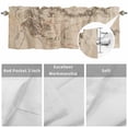 Curtain Valance for Windows, Middle Earth Map on Vintage Kitchen ...