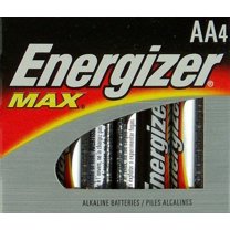 Energizer MAX AA Alkaline Batteries 1.5 V 4/Pack 6 Packs/Box E91BX ...
