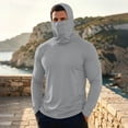 Cekizud Mens Shirts Sunscreen Long Sleeved Shirt with Side Zipper ...