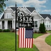 Address America USA Handcrafted, Double-Sided Park Place Reflective ...