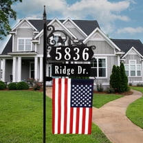 Address America USA Handcrafted, Double-Sided Park Place Reflective ...