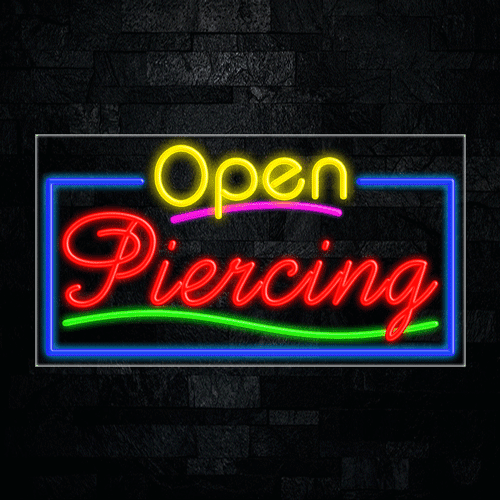 Piercing LED Neon Sign 33"L x 18"H #35557 - Walmart.com