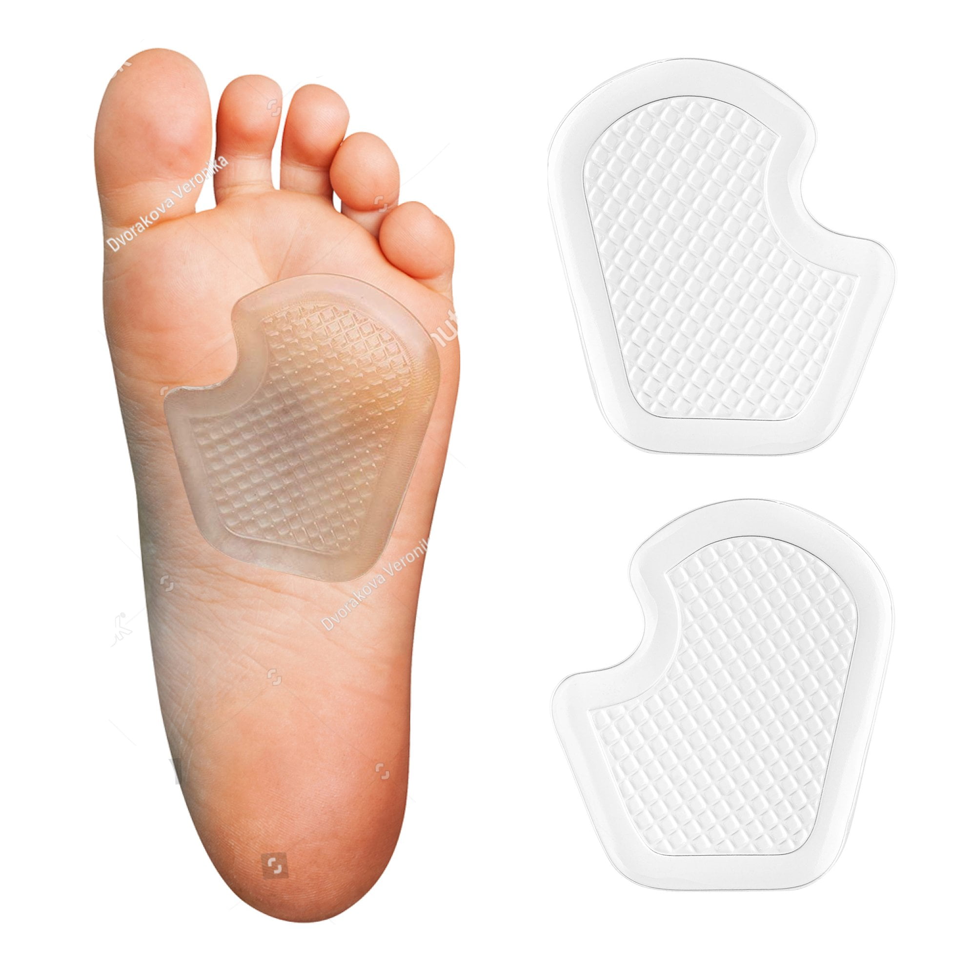 Mars Wellness Dancers Pads for Feet Premium Gel Cushion Foot Pad ...
