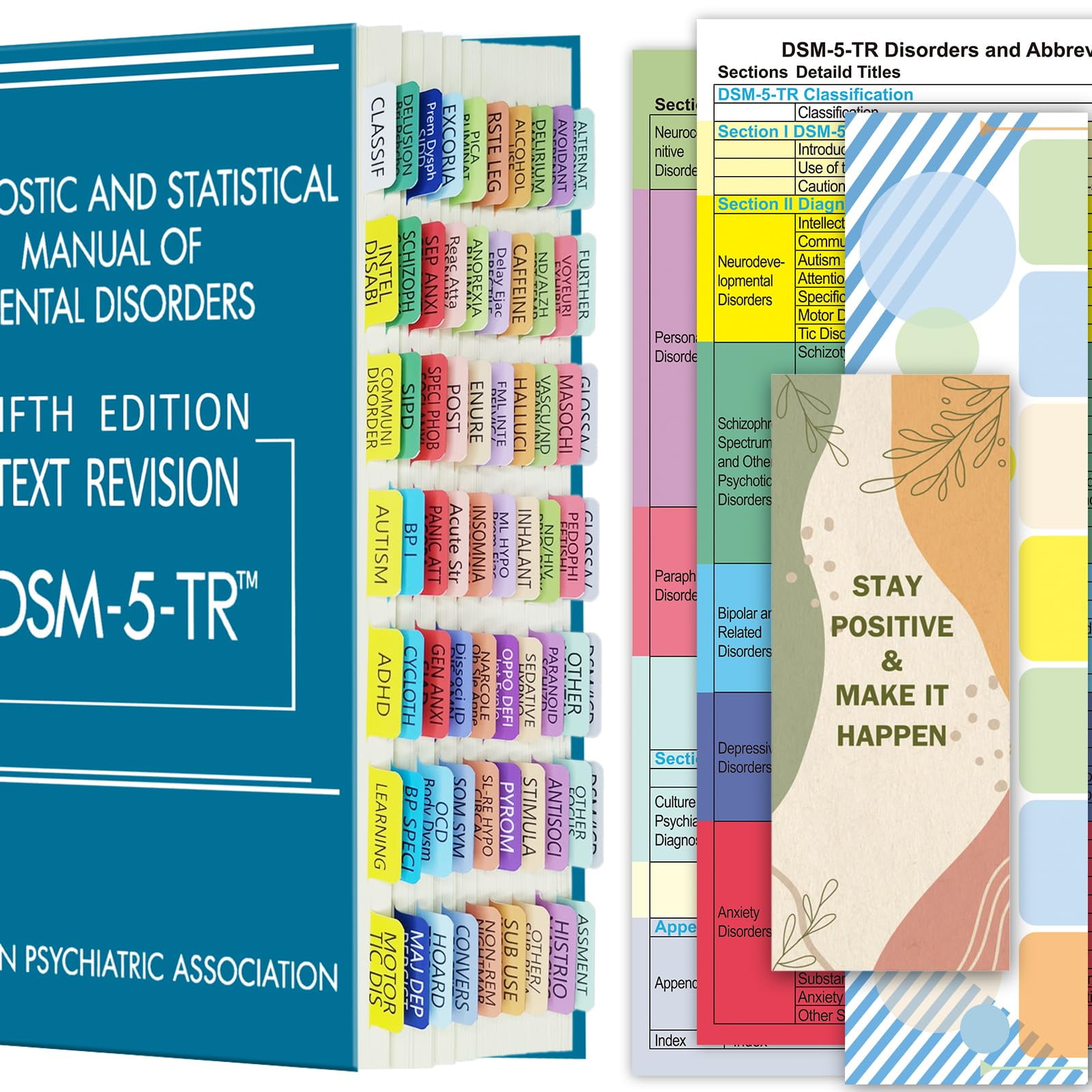 Pestañas de índice para DSM-5-TR, DSM-5, codificadas por colores, laminadas | Bodega Aurrera en ...