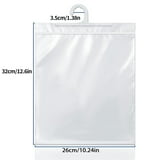 25pcs Large Clear Hanging Storage Bags with Hooks - Wall-Mounted ...