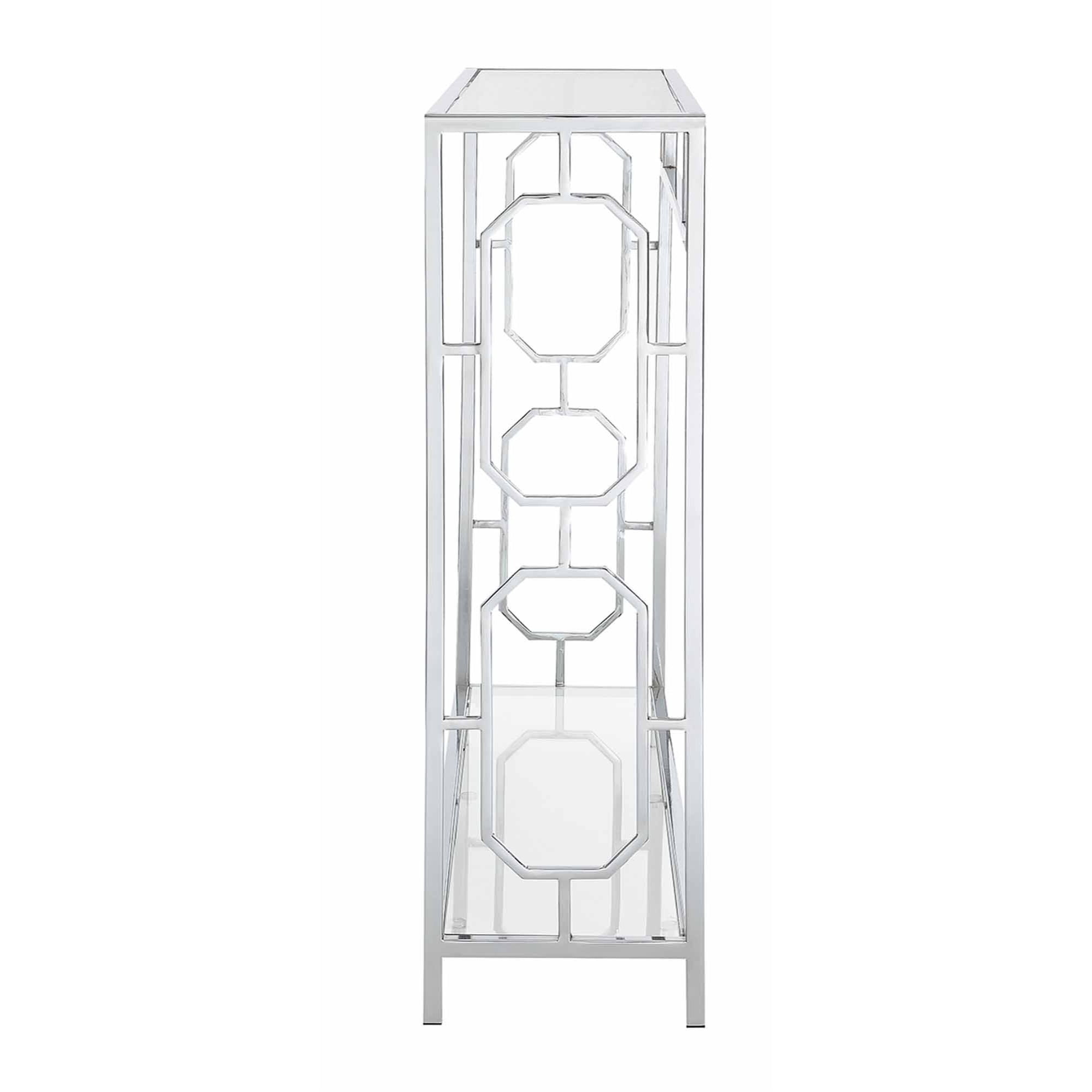 Consola Ergode Omega cromada con estante Ergode S11-168-VV | Bodega ...