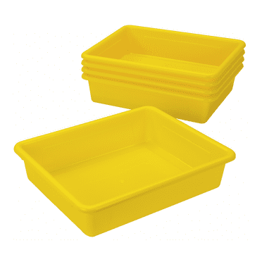 Storex Plastic Storage Tray with Lid, Letter-size Paper Sorter ...