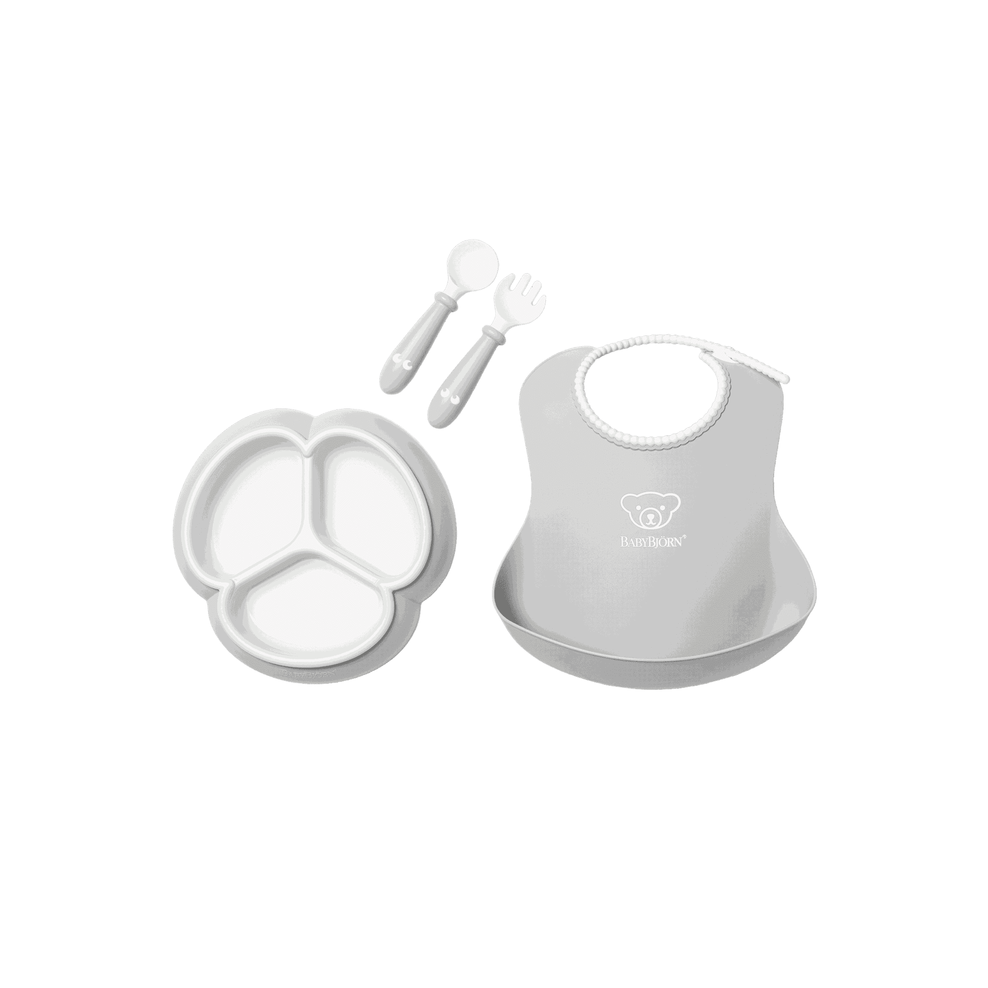 Click here for Babybjörn Babybjorn Mealtime Set  4 Pcs  Grey prices
