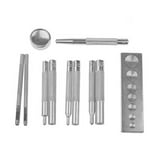 11x/Set Leather Punch Tool Die Punch Snap Kit Rivet Setter for w/ Base ...