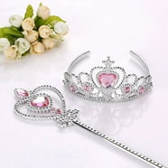 Princess Tiara Mini Crown Bridal Rhinestone Decor Hairband Toy Crown ...