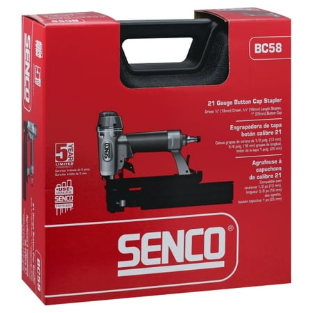 SENCO Button Cap Stapler 21 Gauge - 1/2" Crown - Walmart.com - Walmart.com