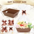 20PACK Baskets for Gifts Empty, 12x10x4” Thick Brown Gift Basket with ...