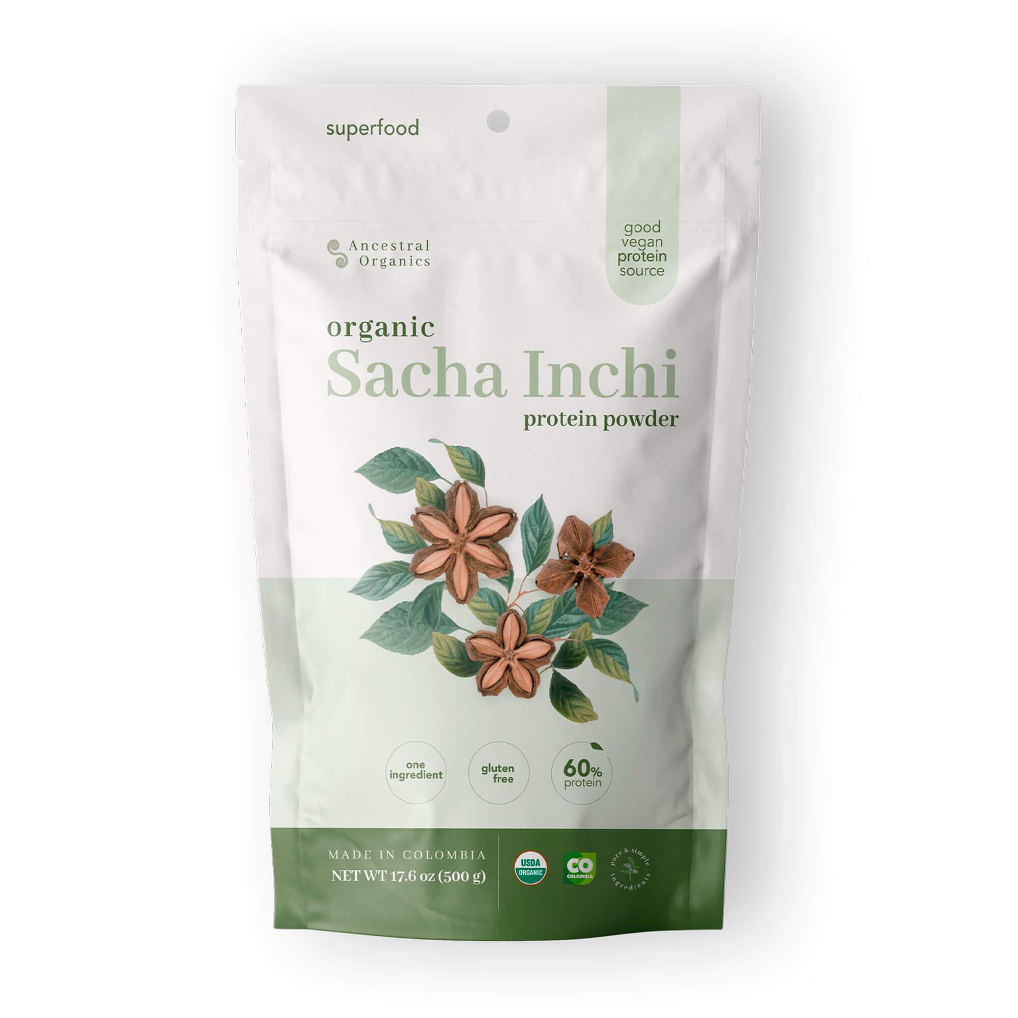 Organic Sacha Inchi Protein Powder by Ancestral Organics, Gluten Free ...