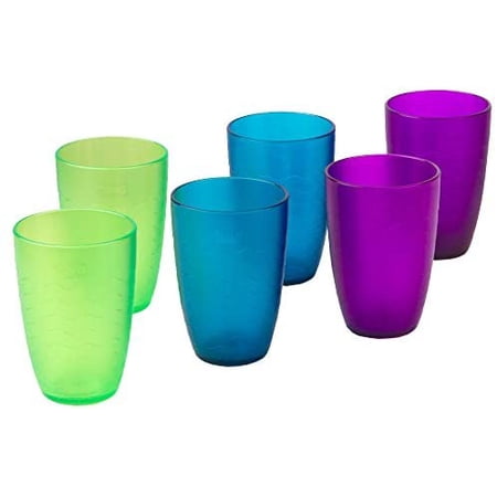 zova Durable Plastic Cups, Beverage Tumblers 11.3 oz/330 ml, Set of 6 ...