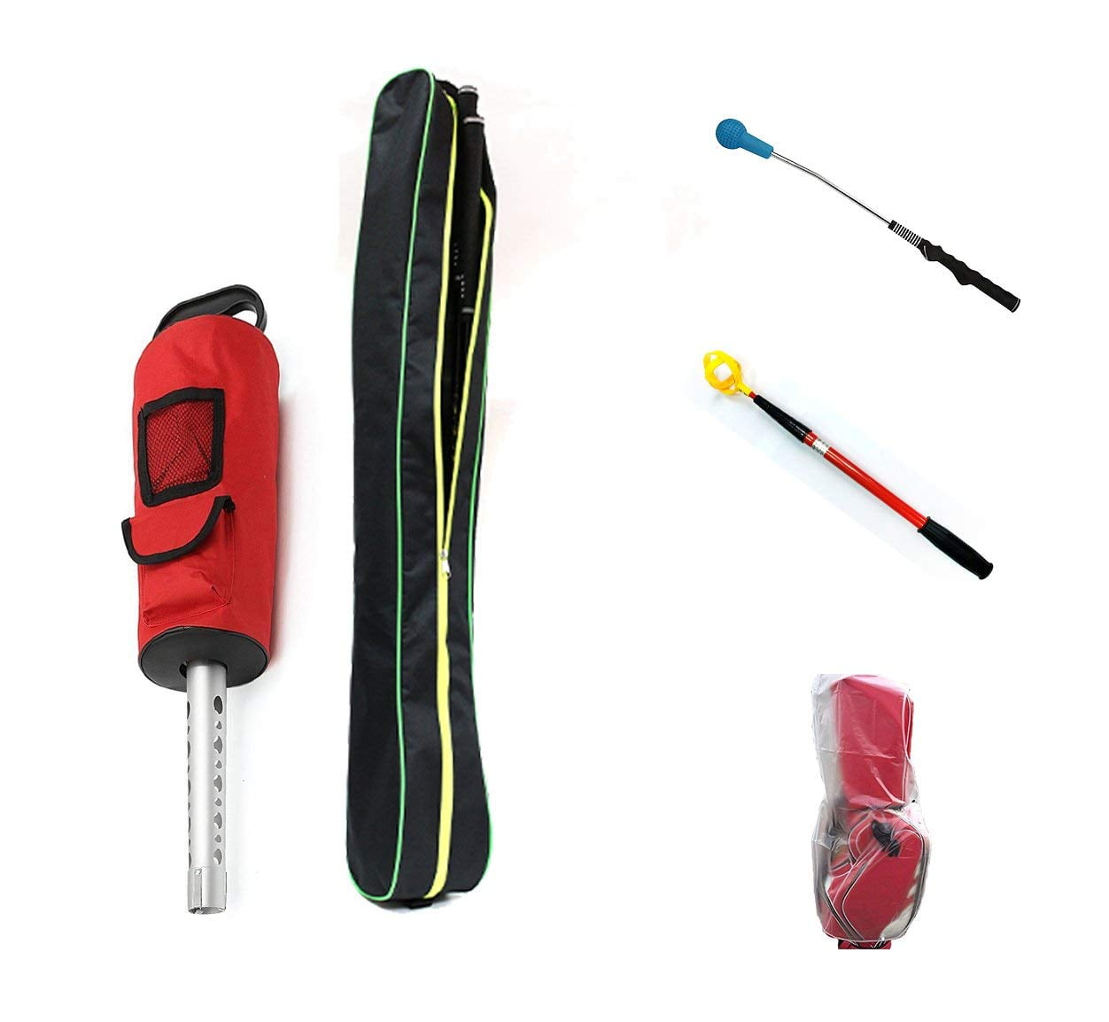 POSMA BR020C Golf Ball Shagger Telescopic Ball Retriever Bundle Gift ...