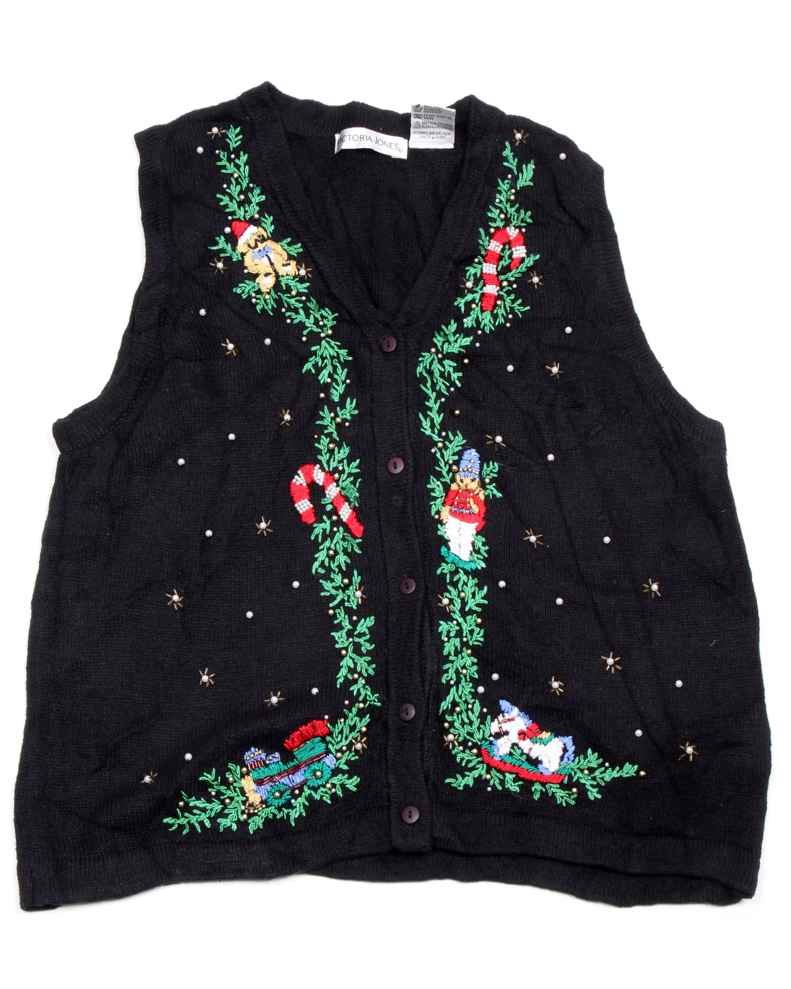 Vintage One of a kind Ugly Christmas Holiday Sweater Vest - Large ...