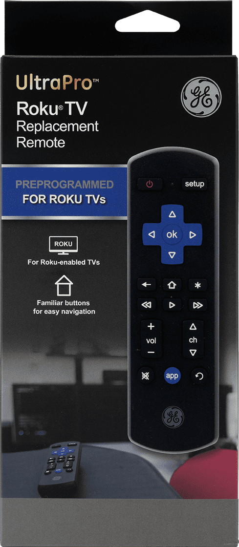 GE Roku TV Direct Replacement TV Remote Control in Black, 66814 Best ...