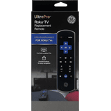 GE Roku TV Direct Replacement TV Remote Control in Black, 66814 ...
