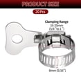 20 Pack 304 Stainless Steel Key Hose Clamps, 12-20mm (1/2" to 13/16 ...