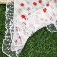 Helii Lace Triangle Head Scarf for Women – Cherry Print Floral Bandana ...