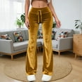 Brglopf Velvet Pants for Women Lounge Comfy Velour Bootcut Pants Casual ...