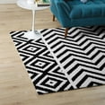 Modway Ailani 8' x 10' Area Rug in Black and White - Walmart.com