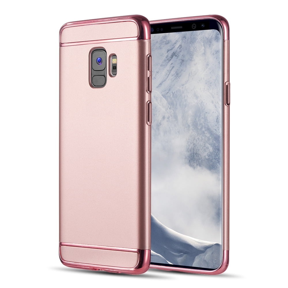 Samsung Galaxy S9 Griptech 3-Piece Rubberized Protective Case With Rose ...