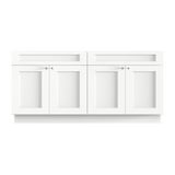 Disar 72'' Double Bathroom Vanity With Drawer Base Only - Walmart.com
