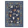 GlowSol 8x10 Washable Area Rug - Machine Washable Non-Slip TPR Backing ...