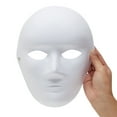 24 Pack Walmart Blank Paper Mache Masks, White Opera Mask for Carnival ...
