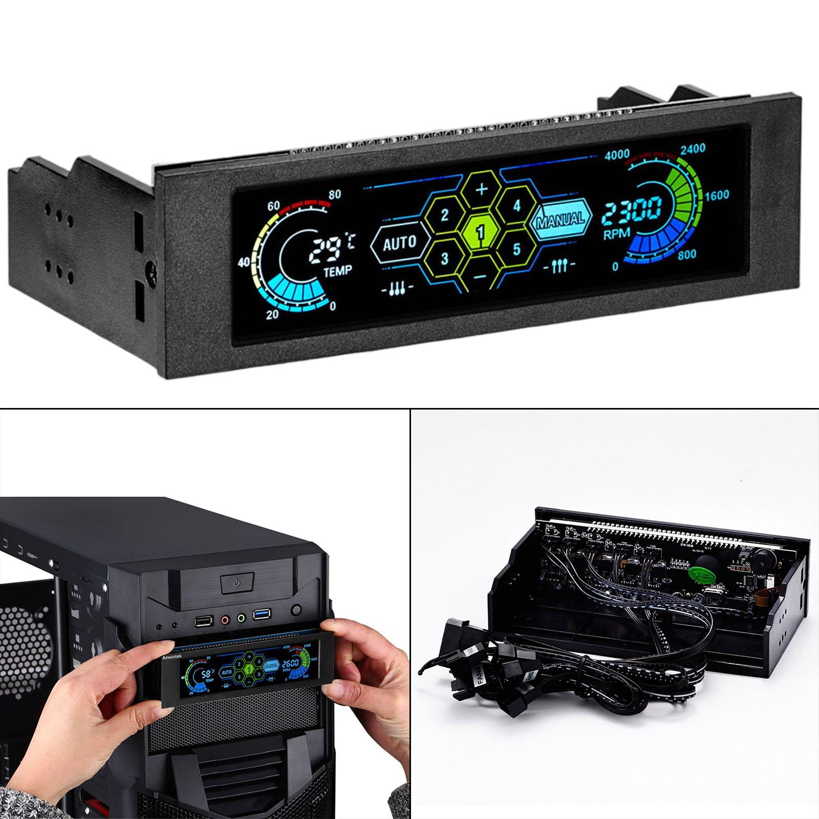 Computer Temperature Monitor Touch Screen 5.25" Fan Control CPU Auto ...