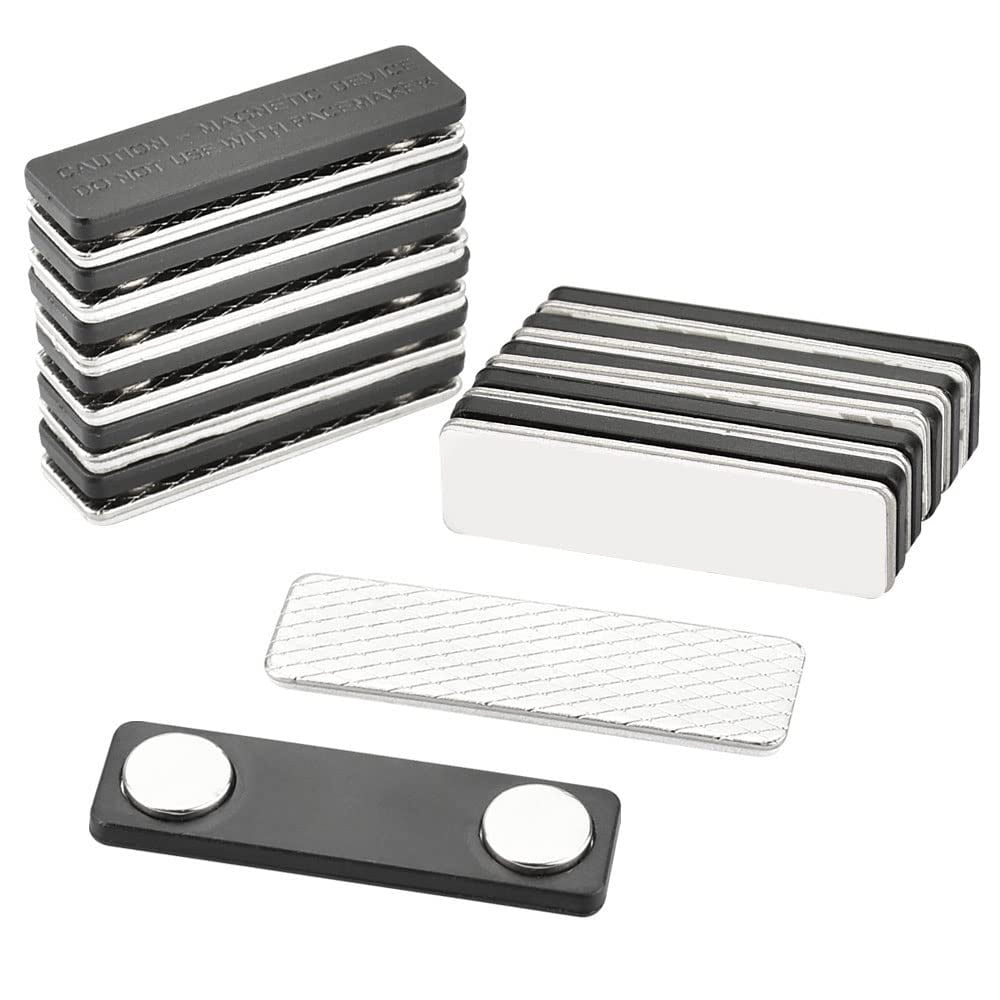 Paquete de 12 placas de identificación magnéticas autoadhesivas para ...