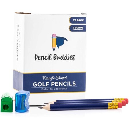 Short Triangle Pencils For Kids - Small Triangular Pencils with Erasers ...