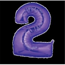 Northstar Number 2 Magenta 34" Pink Foil Balloon - Walmart.com