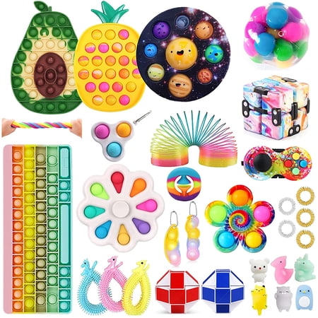 IGUOHAO Fidget Toys Pack Fidget Pack Big Sensory Keyboard Fidget Toys ...