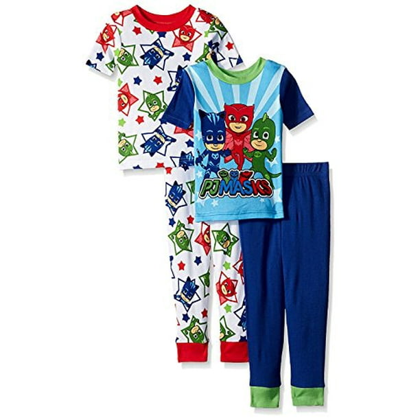 PJ Masks - PJ Masks Boys "Pajamas Heroes"4- Piece Cotton Pajama Set ...
