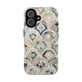 Art Deco Marble Tough Phone Case for iPhone 7–17 Pro Max, Glossy Gold ...