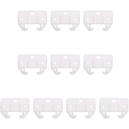 Xizioo 10 Pieces Drawer Guides Plastic Drawer Track Guides Drawer Rail ...