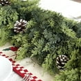 9FT Extra Full Christmas Cedar Garland Artificial Realistic Soft Thick ...