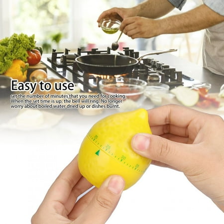 Cooking Timer Kitchen Mechanical Timer Manual Lemon Shape Counters for ...