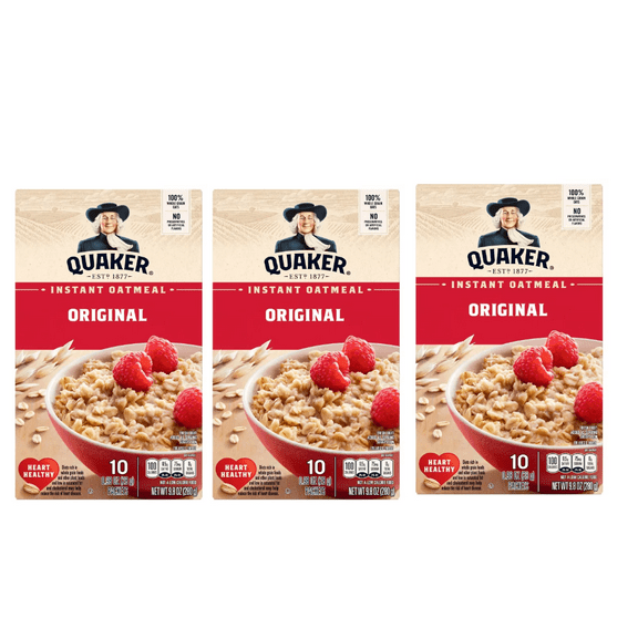 Quaker Single Serving Instant Oatmeal Chocolate, 6 Packets - Walmart.com